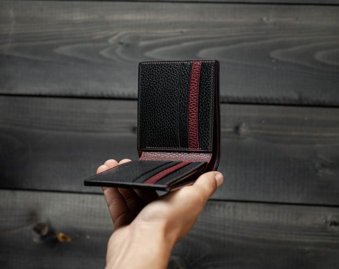 Horween Color 8 Shell Cordovan Leather Wallet - Handmade Wallet ...