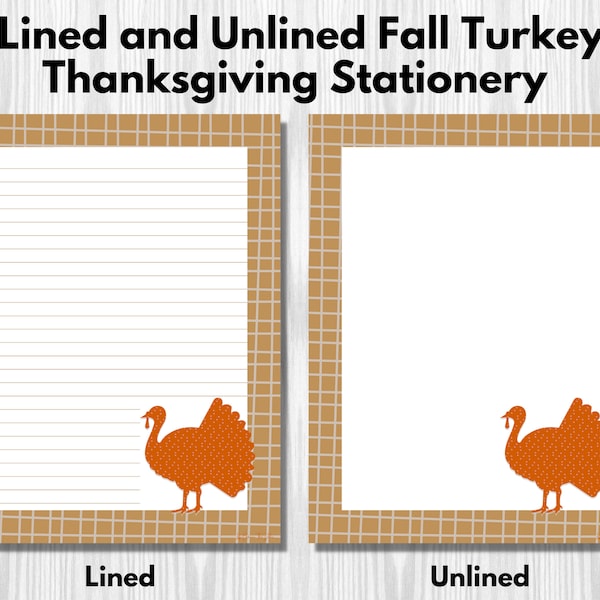 Lined Stationery - Etsy