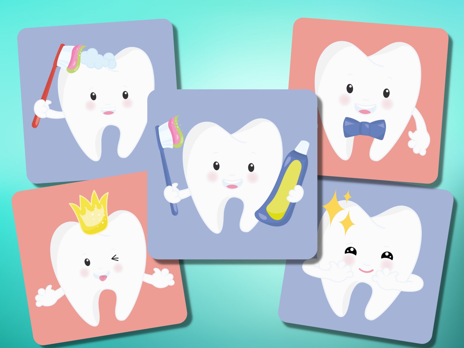 Reward Chart for Brushing Teeth With Printable Stickers - Etsy