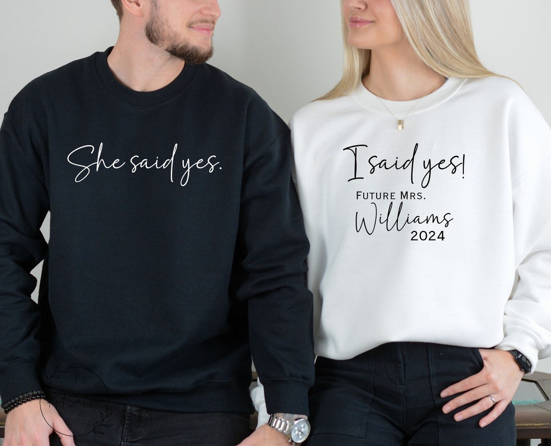 Personalized Wedding Proposal Announcement Sweater Wedding - Etsy