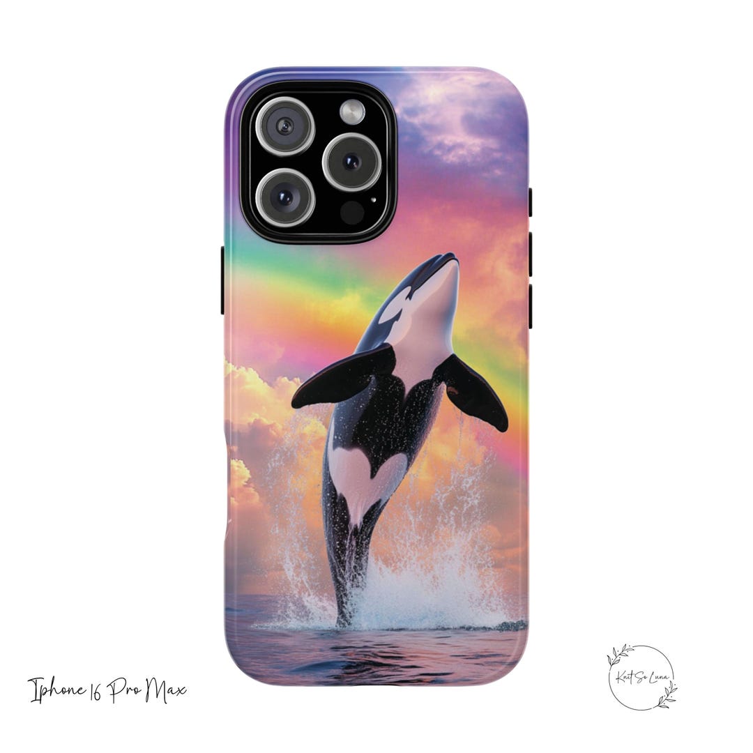 Beautiful Orca Killer Whale Jumping Out of Water With Rainbow, Whale ...