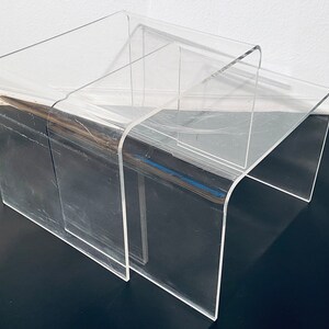 Two Plexiglass Perspex Tables 1980s / Vintage Decor - Etsy