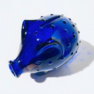 Rare Jacob E Bang Holmegaard Blue Glass Pig Piggy Bank / Money Box ...