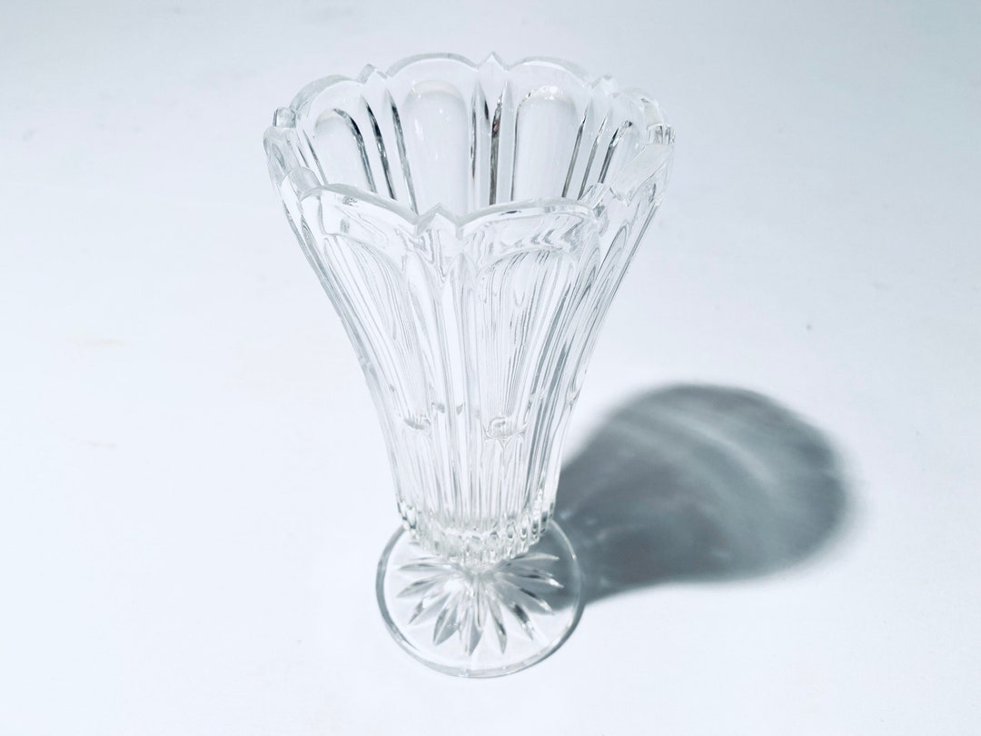 Crystal Glass Vase / Ice Cream Sundae Glass / 1960s Vintage Decor - Etsy