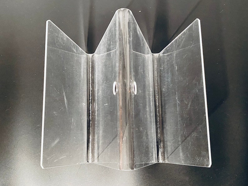 Plexiglass Perspex Magazine Newspaper Rack / Italy / 1980s Vintage ...