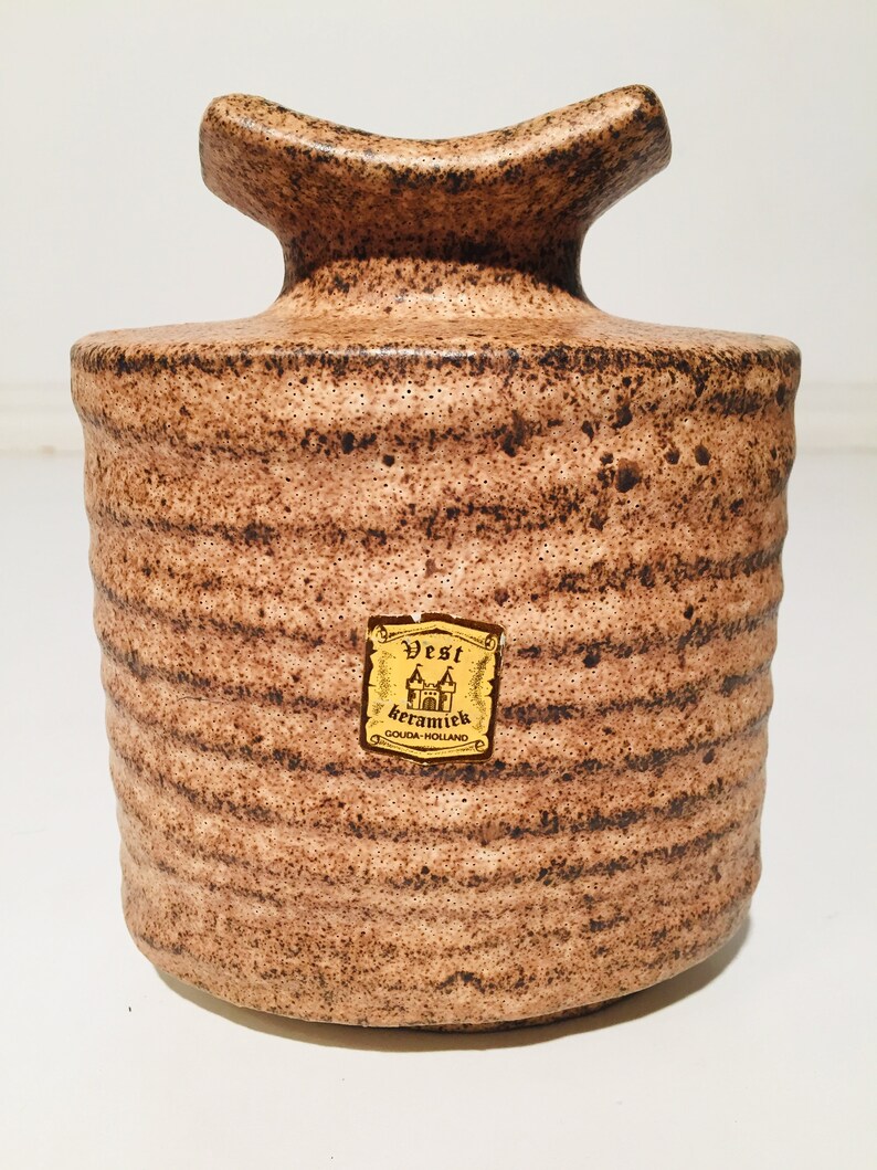 Vest Keramiek Gouda Holland Ceramic Brown Vase / 1960s Vintage - Etsy