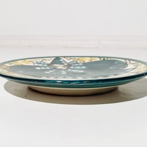 Willy Steinlin Switzerland Small Green Round Clown Ceramic Wall Plate ...