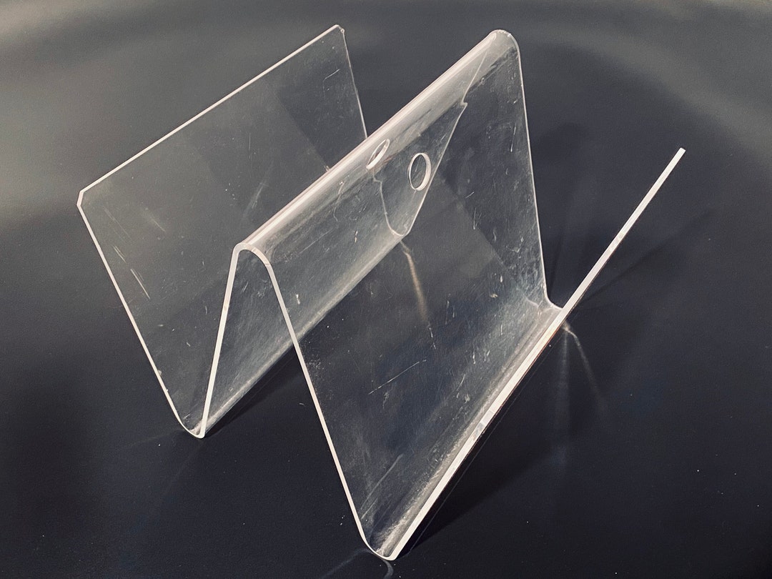 Plexiglass Perspex Magazine Newspaper Rack / Italy / 1980s Vintage ...