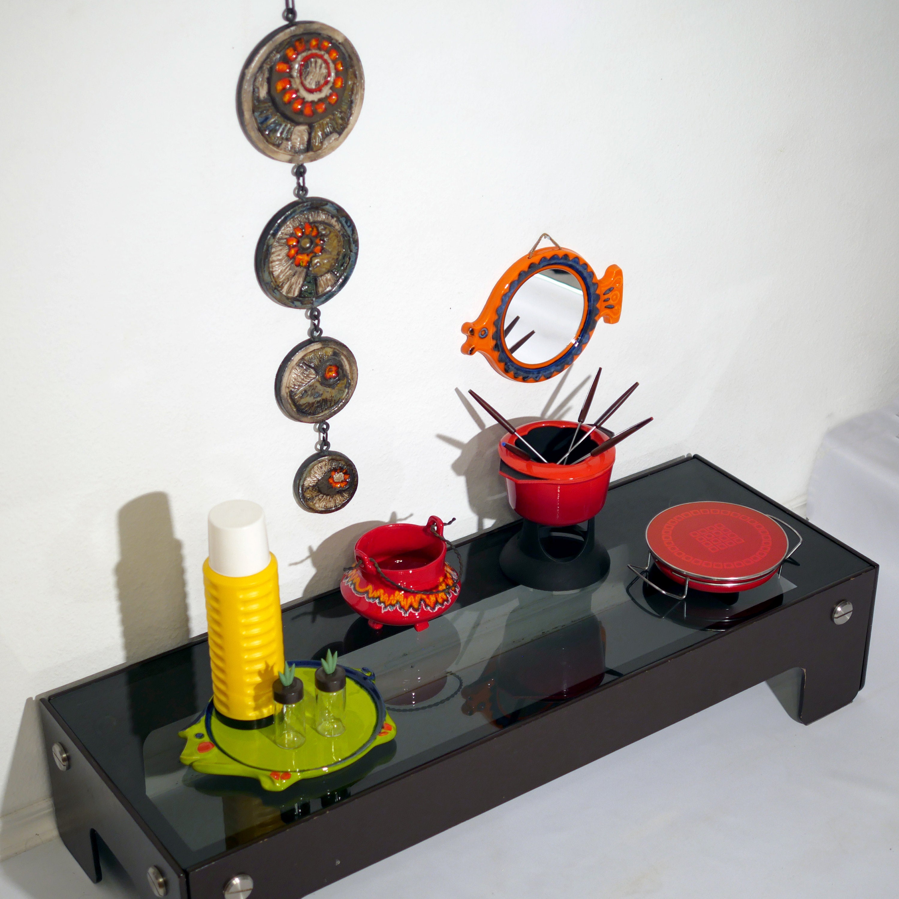 Red Bertoncello Ceramic Brazier Plant Pot Planter Fat Lava / - Etsy