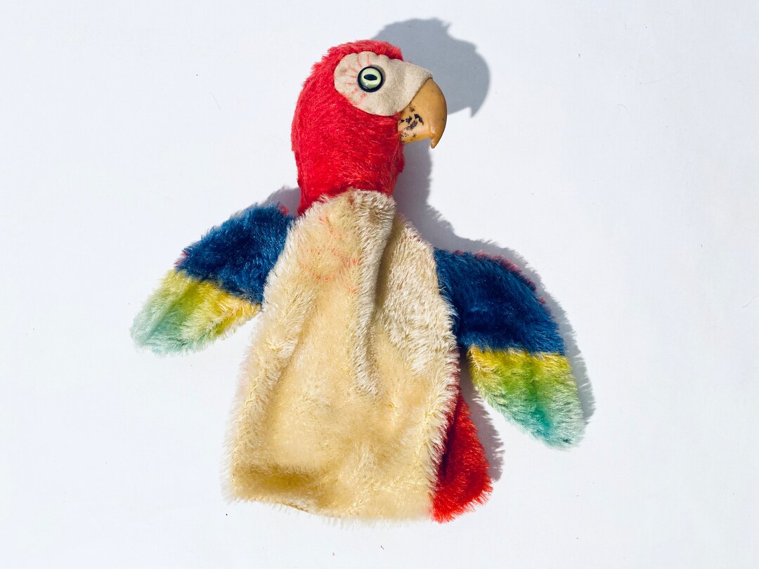 Vintage Steiff Stuffed Hand Puppet Parrot Toy / 1950s Germany - Etsy