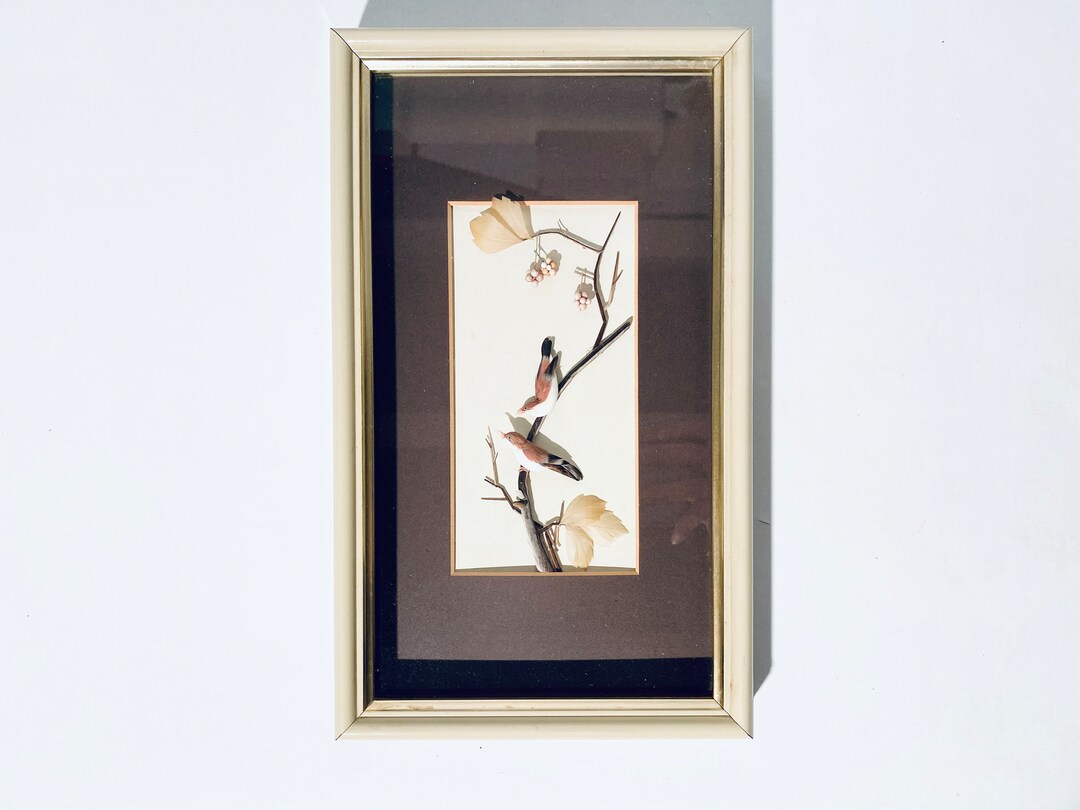 Pierre Glemot Birds in Nature Picture Diorama / Vintage France 1980s - Etsy