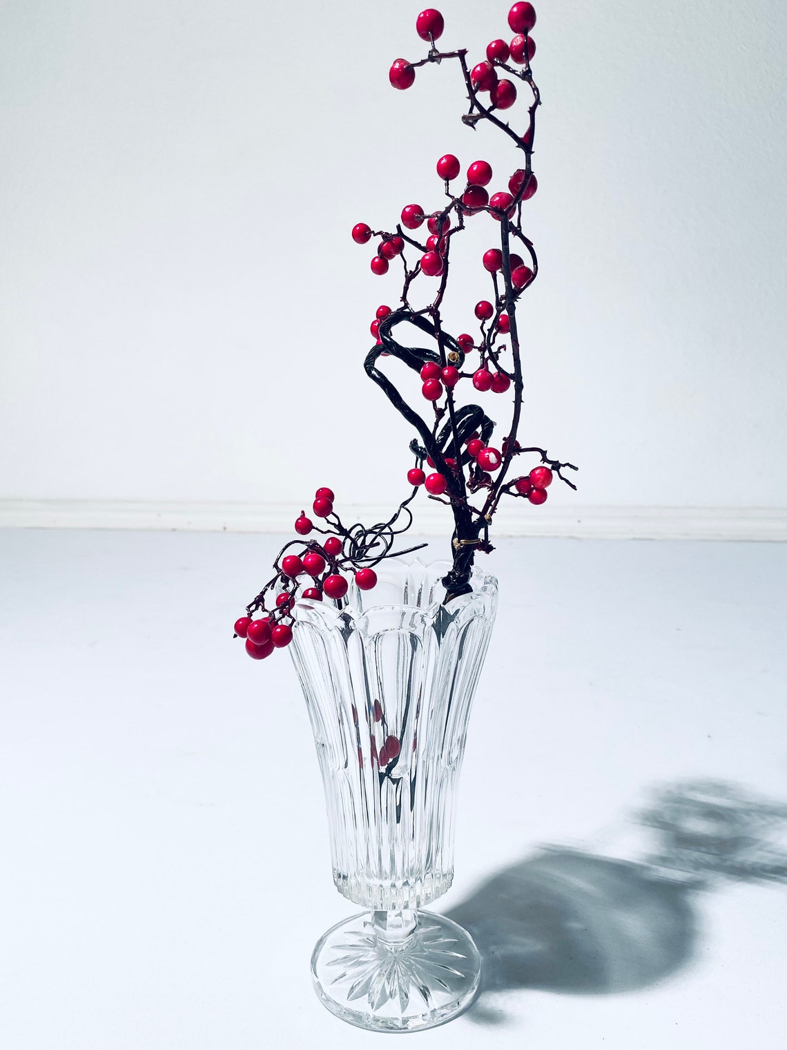 Crystal Glass Vase / Ice Cream Sundae Glass / 1960s Vintage | Etsy