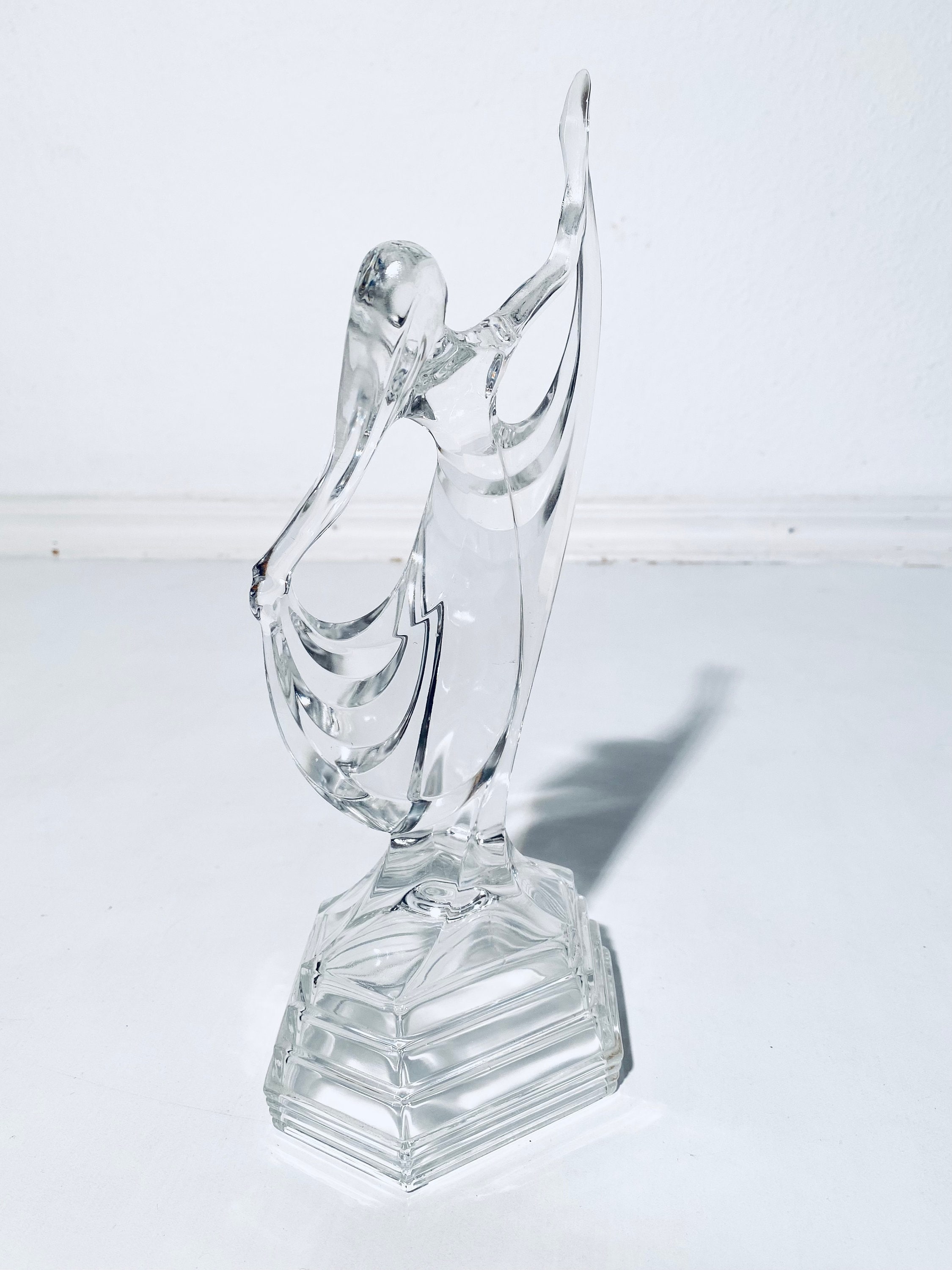 RCR Royal Crystal Rock Female Dancer Glass Ornament Figurine / Vintage ...
