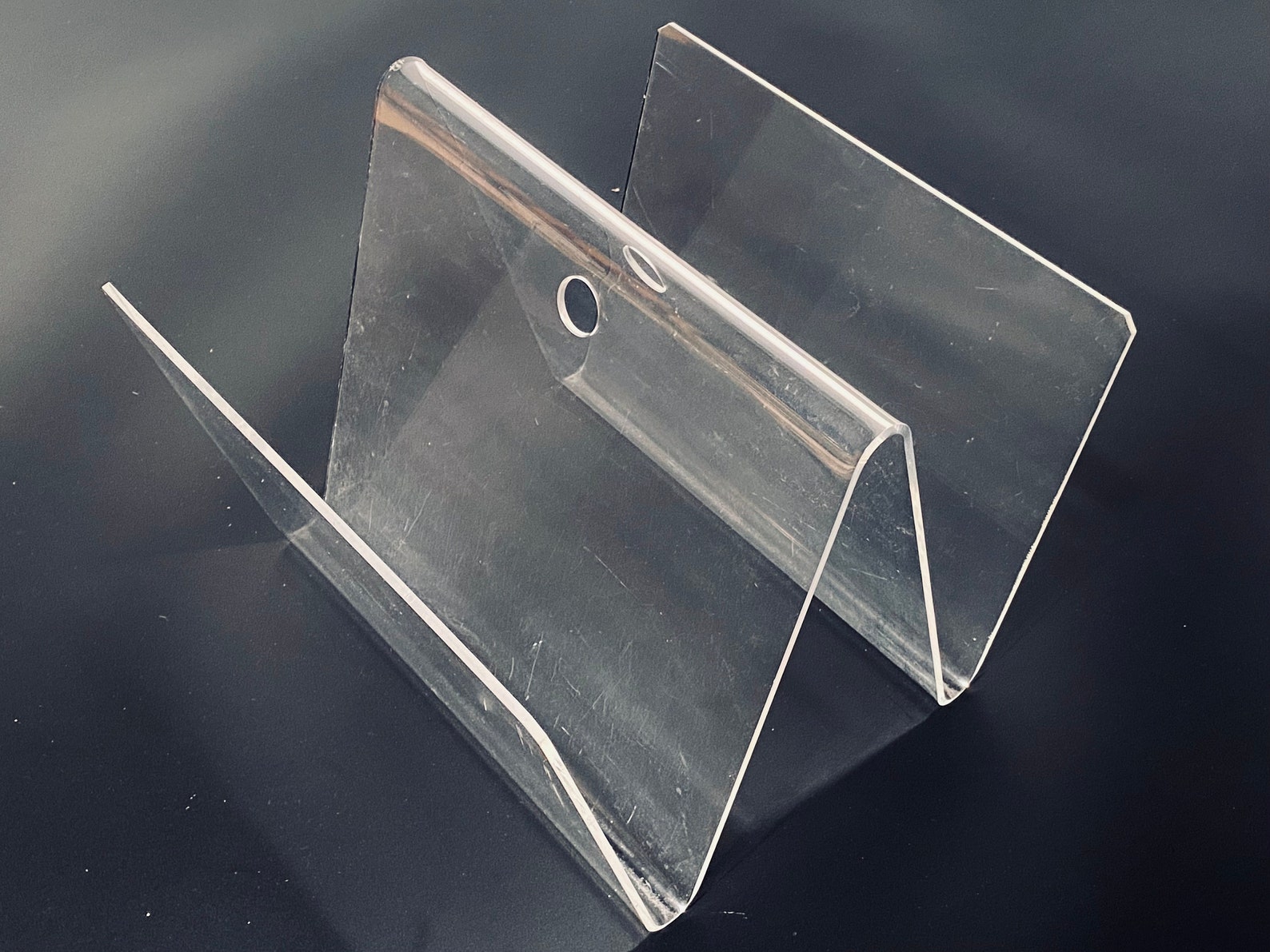 Plexiglass Perspex Magazine Newspaper Rack / Italy / 1980s Vintage ...