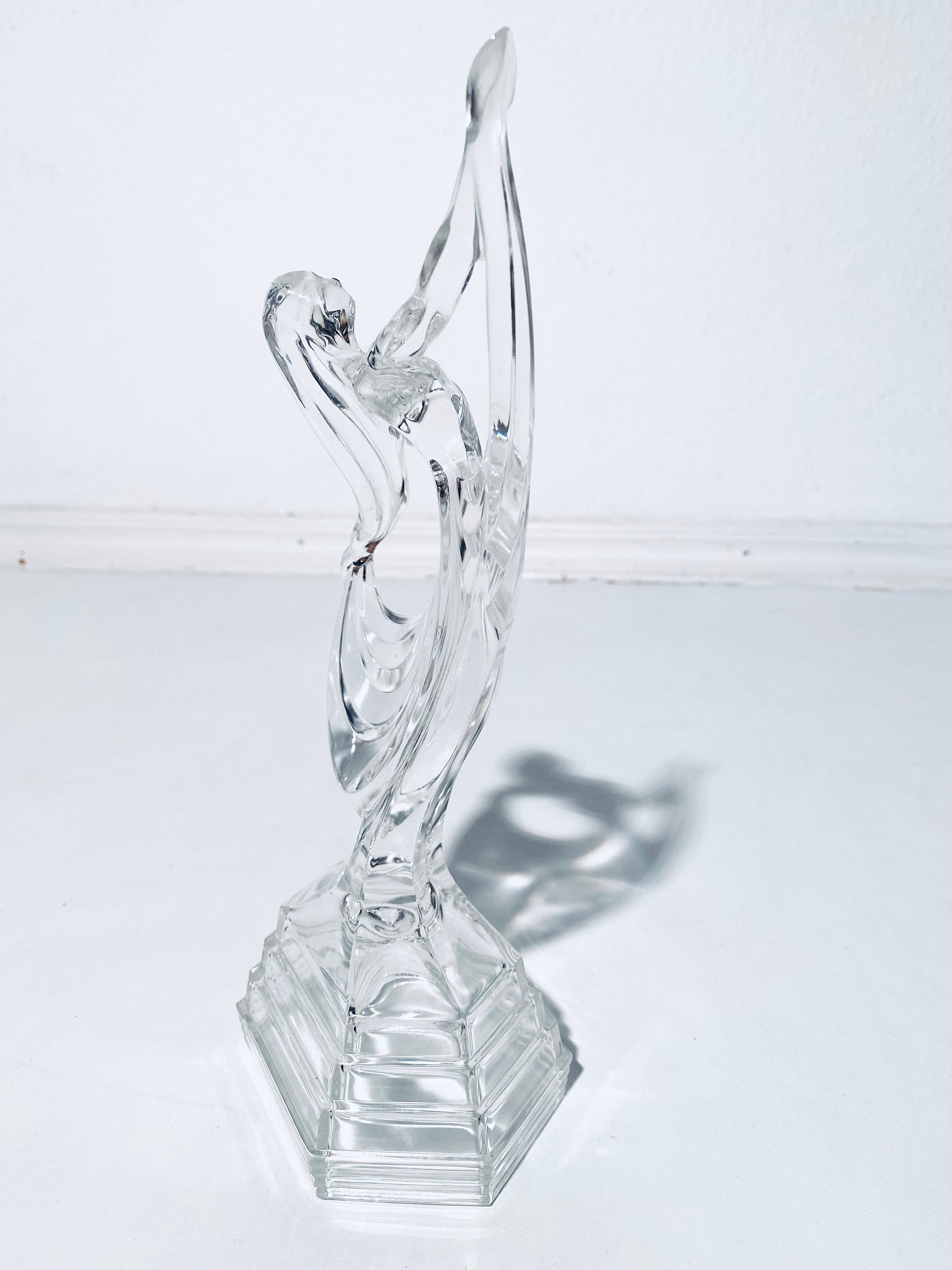 RCR Royal Crystal Rock Female Dancer Glass Ornament Figurine / Vintage ...