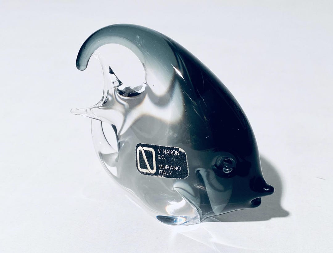Murano Fish V. Nason & C Art Glass Decoration Sculpture / Vintage 1950s ...