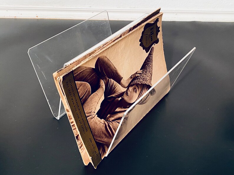 Plexiglass Perspex Magazine Newspaper Rack / Italy / 1980s Vintage ...