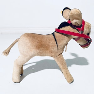 Mid-century Steiff Stuffed Donkey Toy With All Ids / Vintage 1950s/60s ...