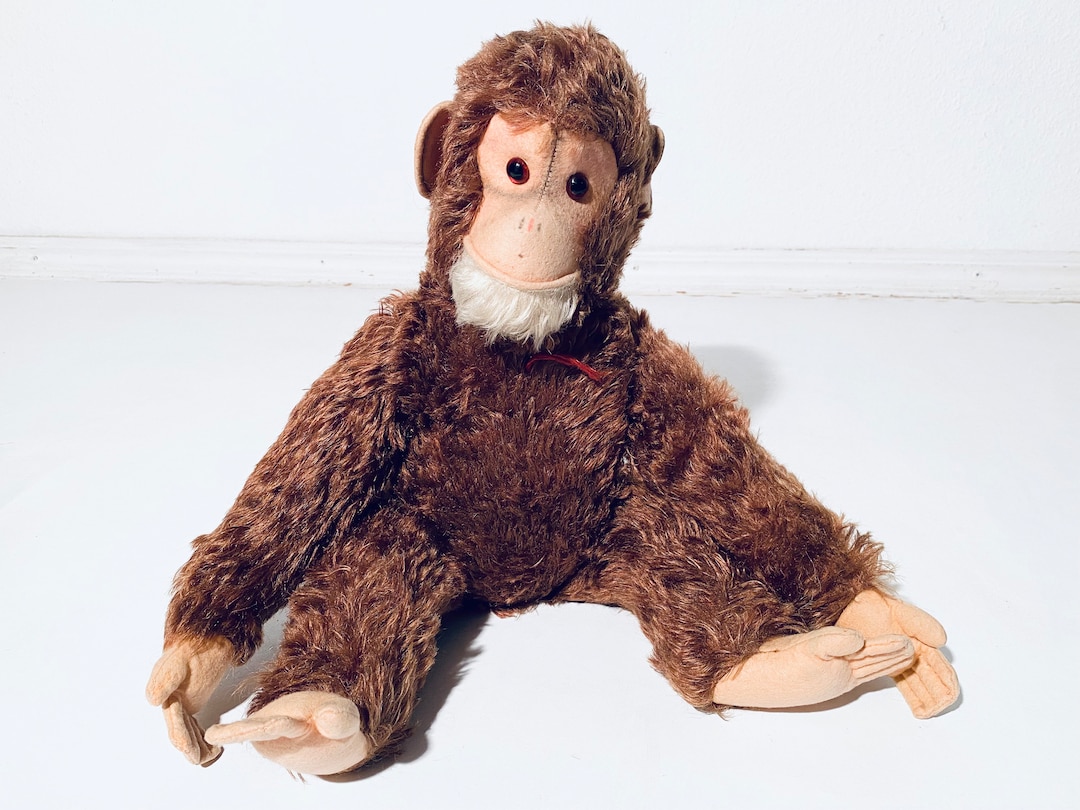 Old Hermann Stuffed Monkey Toy / Vintage Mohair Chimpanzee - Etsy