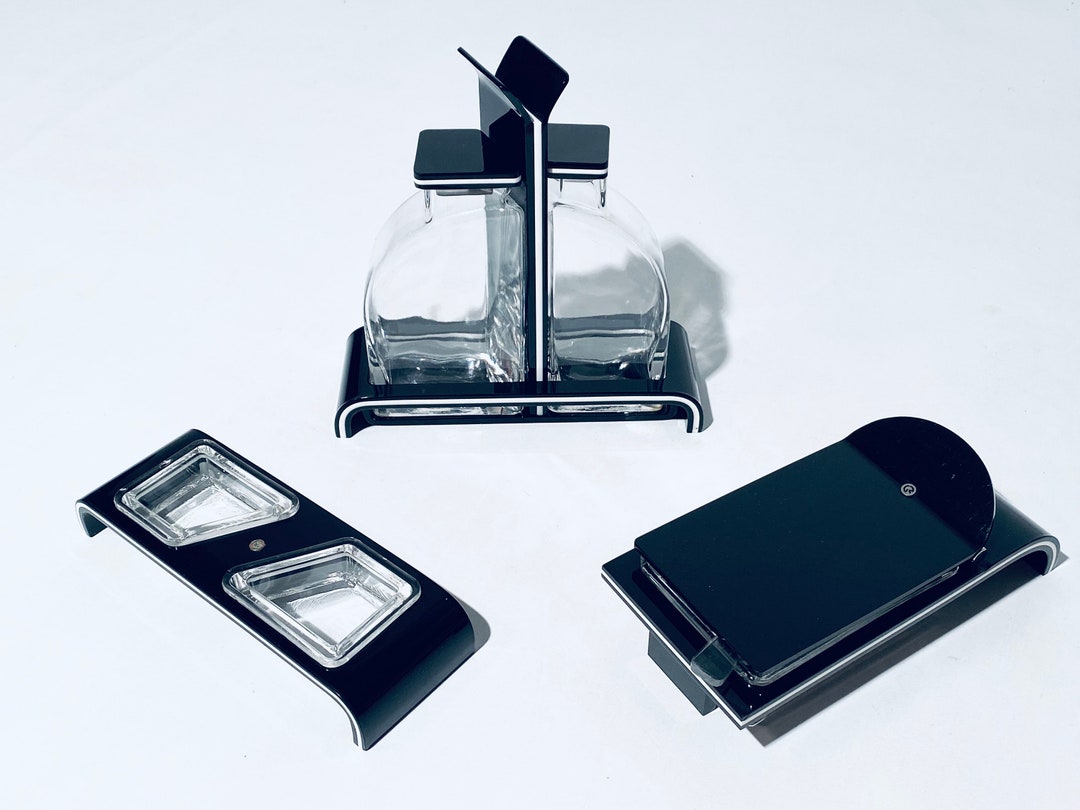 Rede Guzzini Condiments Vinegar Oil Mustarrd Dispensers Set Italy / Mid ...