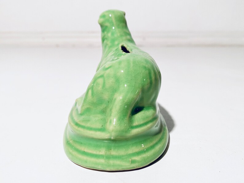 Antique Sheep Money Bank Piggy Bank / Green Ceramic / France - Etsy