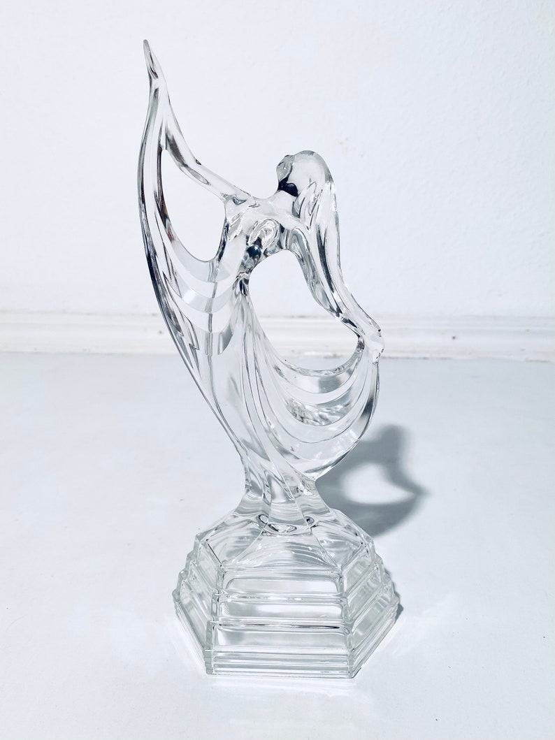 RCR Royal Crystal Rock Female Dancer Glass Ornament Figurine / Vintage ...