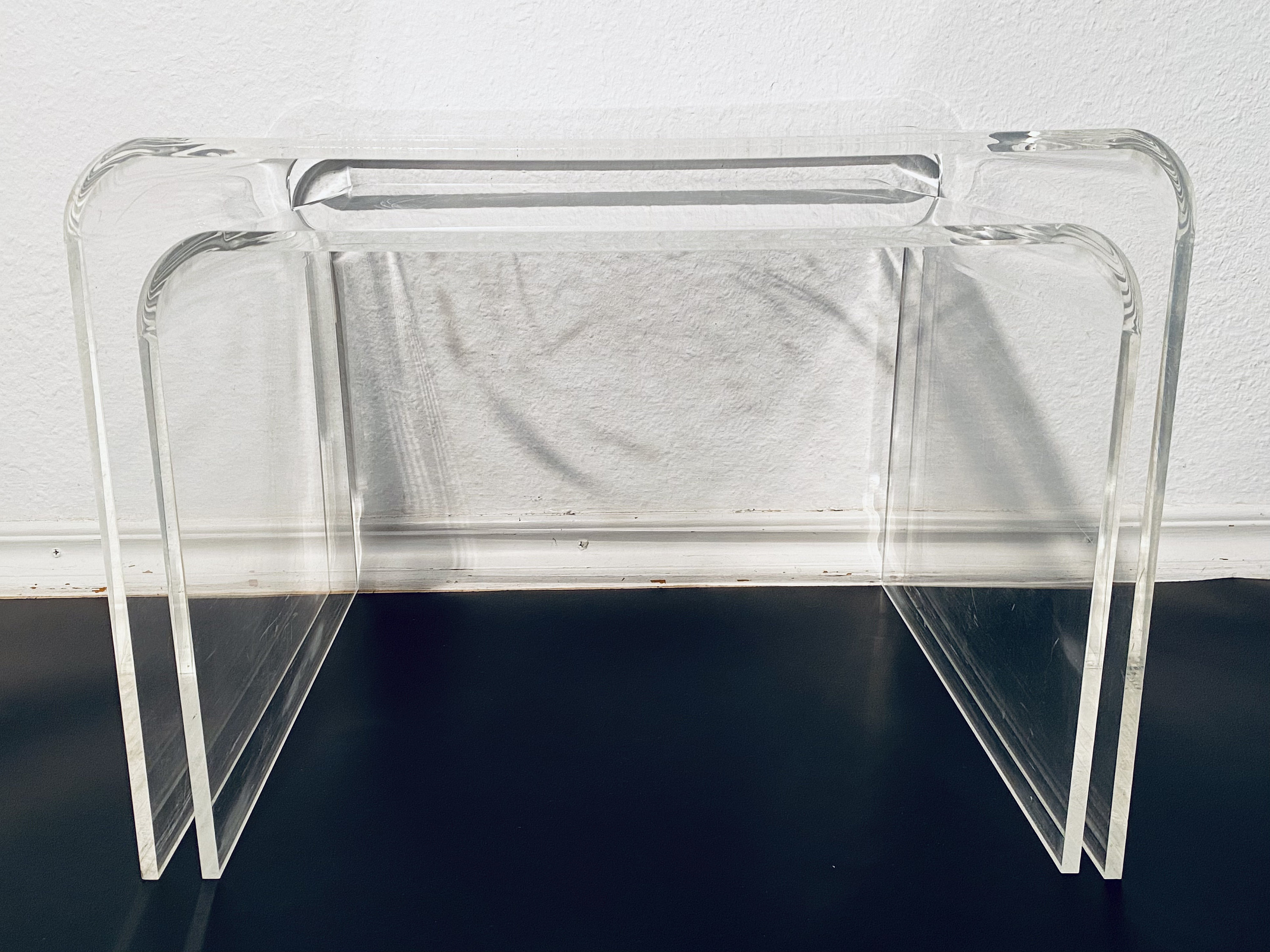 Two Plexiglass Perspex Tables 1980s / Vintage Decor - Etsy
