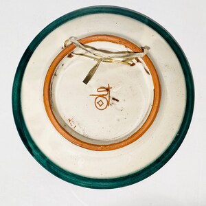 Willy Steinlin Switzerland Small Green Round Clown Ceramic Wall Plate ...