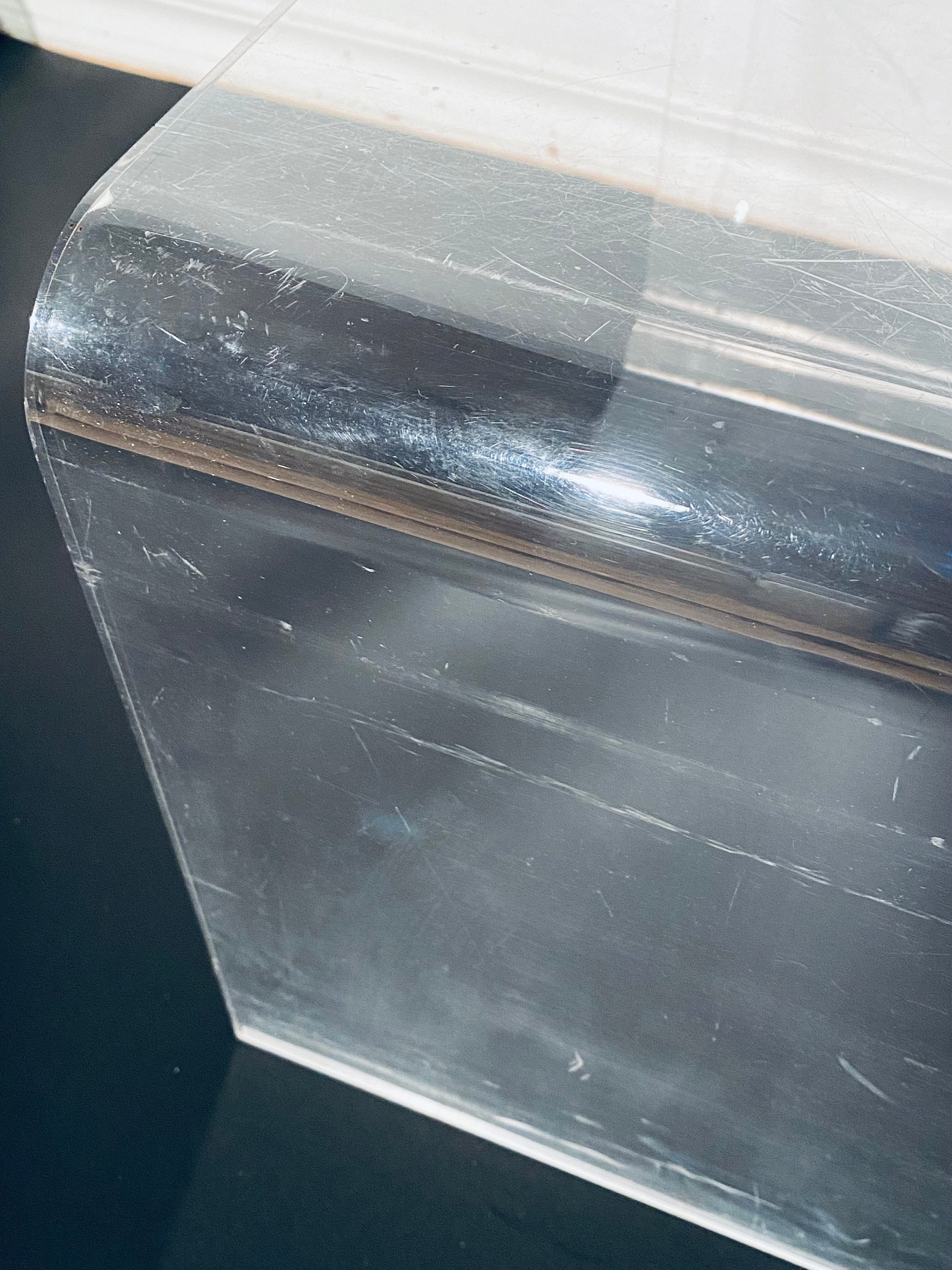 Two Plexiglass Perspex Tables 1980s / Vintage Decor - Etsy