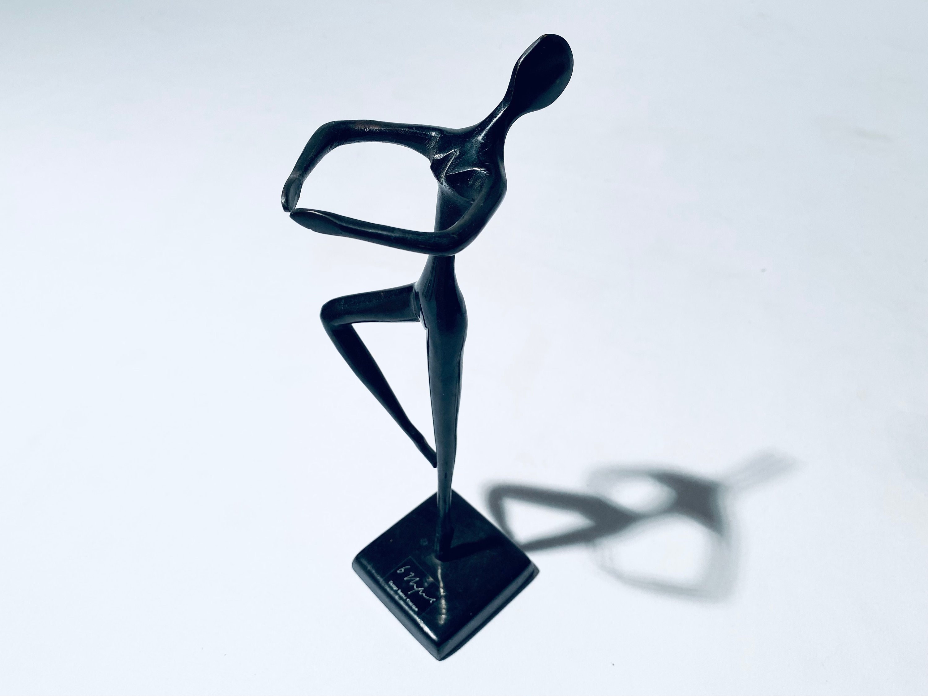 Bodrul Khalique Ballet Dancer Metal Statue / 1960s Vintage Decor - Etsy