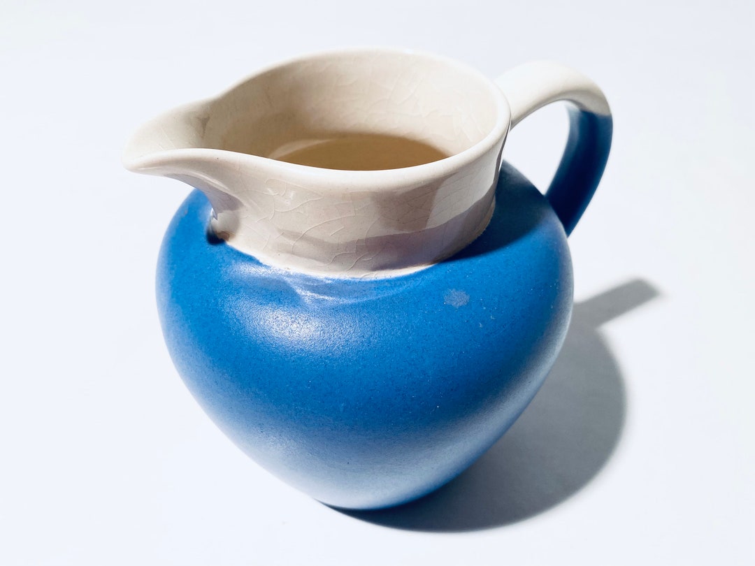 Devonmoor Ceramics Pottery / Blue & White Ceramic Jug / Blueware ...