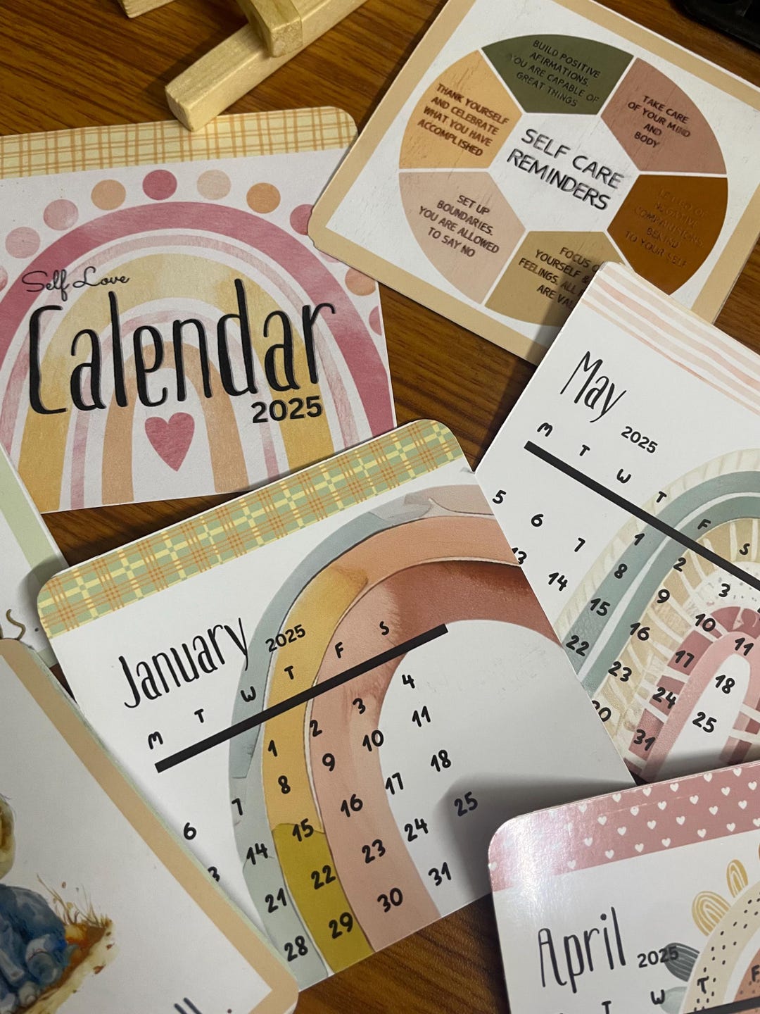 Self Care BOHO Calendar 2025 - Etsy