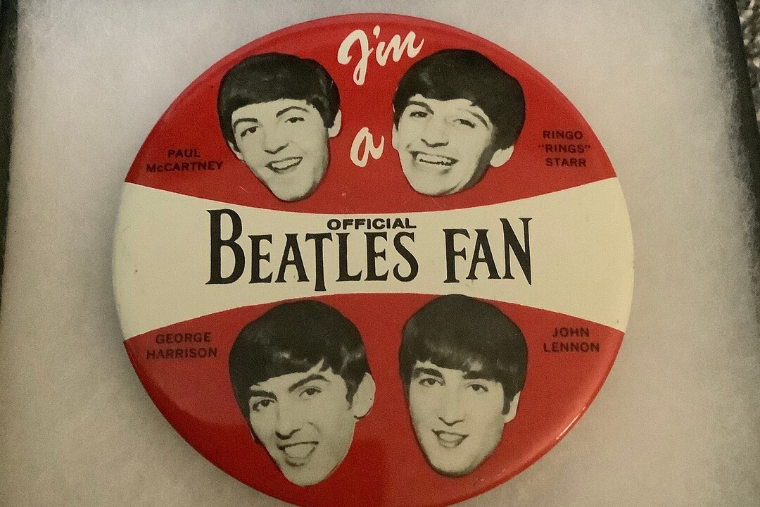 1964 Beatles Fan Large Pin Badge Original - Etsy