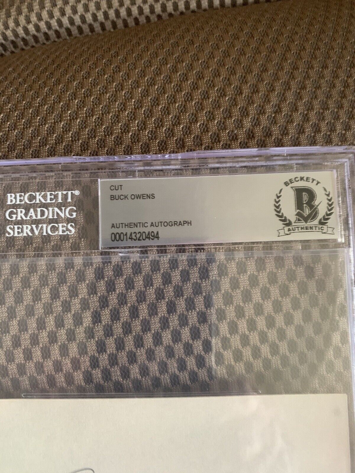 Buck Owens Signed Autograph Album Page BAS Encapsulated - Etsy