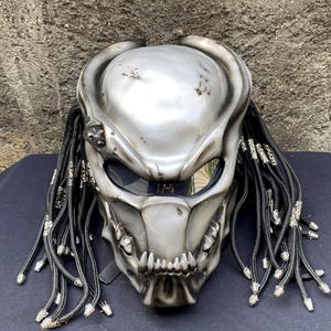 Alien Predator Motorcycle Full Face Laser Light Customized Helmet With ...