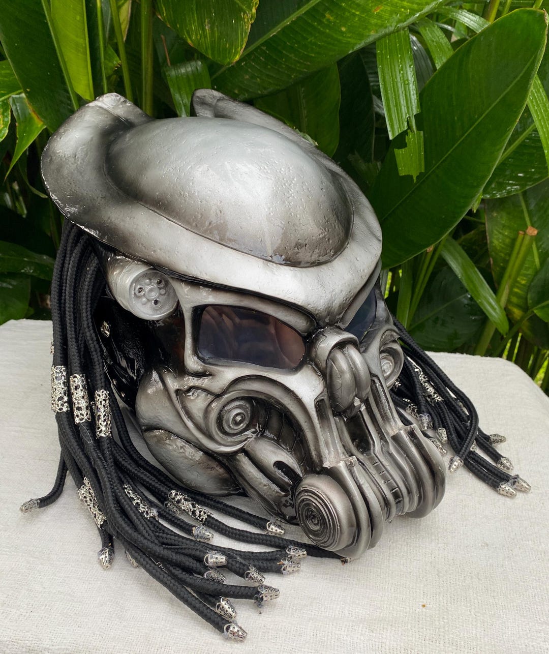 Alien Predator Robot Style Motorcycle Full Face Laser Light Customized ...
