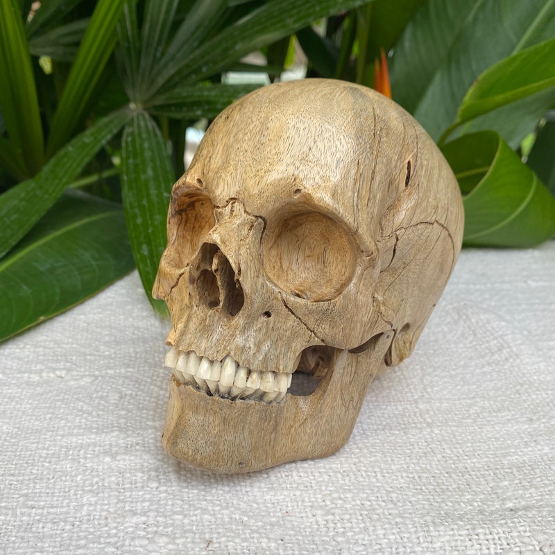 Wooden Skulls - Etsy