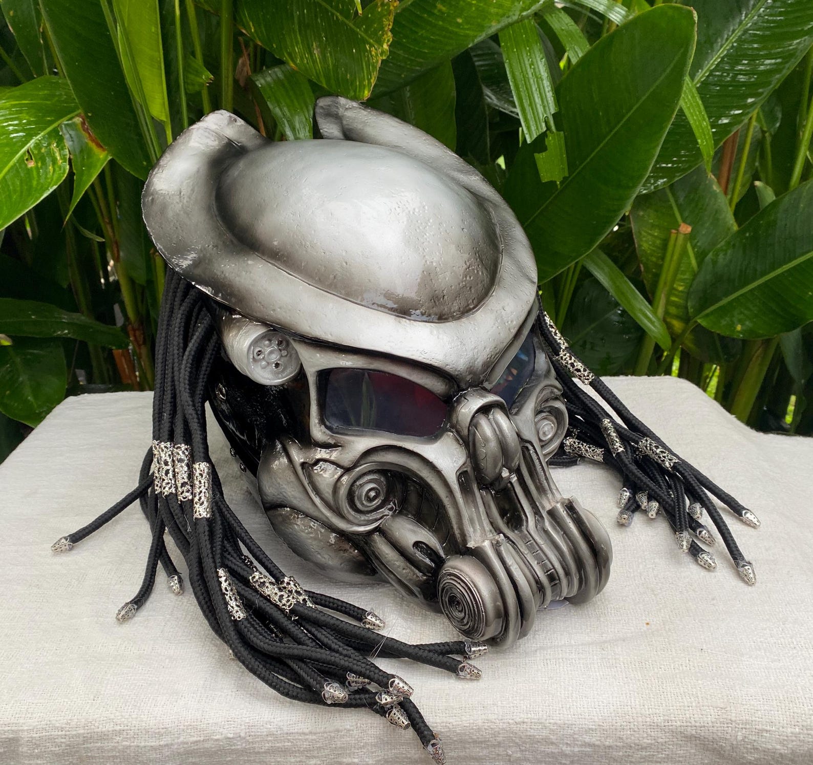 Alien Predator Robot Style Motorcycle Full Face Laser Light Customized ...