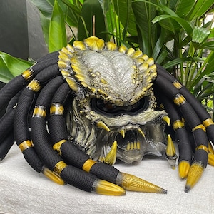 Predator Motorcycle Helmet Silver - Etsy