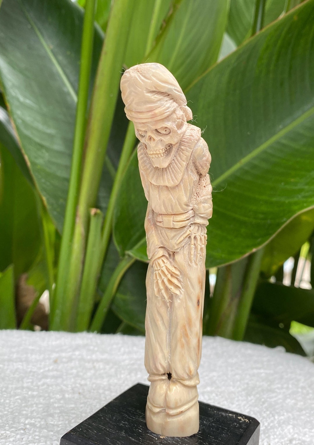 Grim Reaper Antler Carved Knife Handle: Harlequin Joker Skull - Etsy