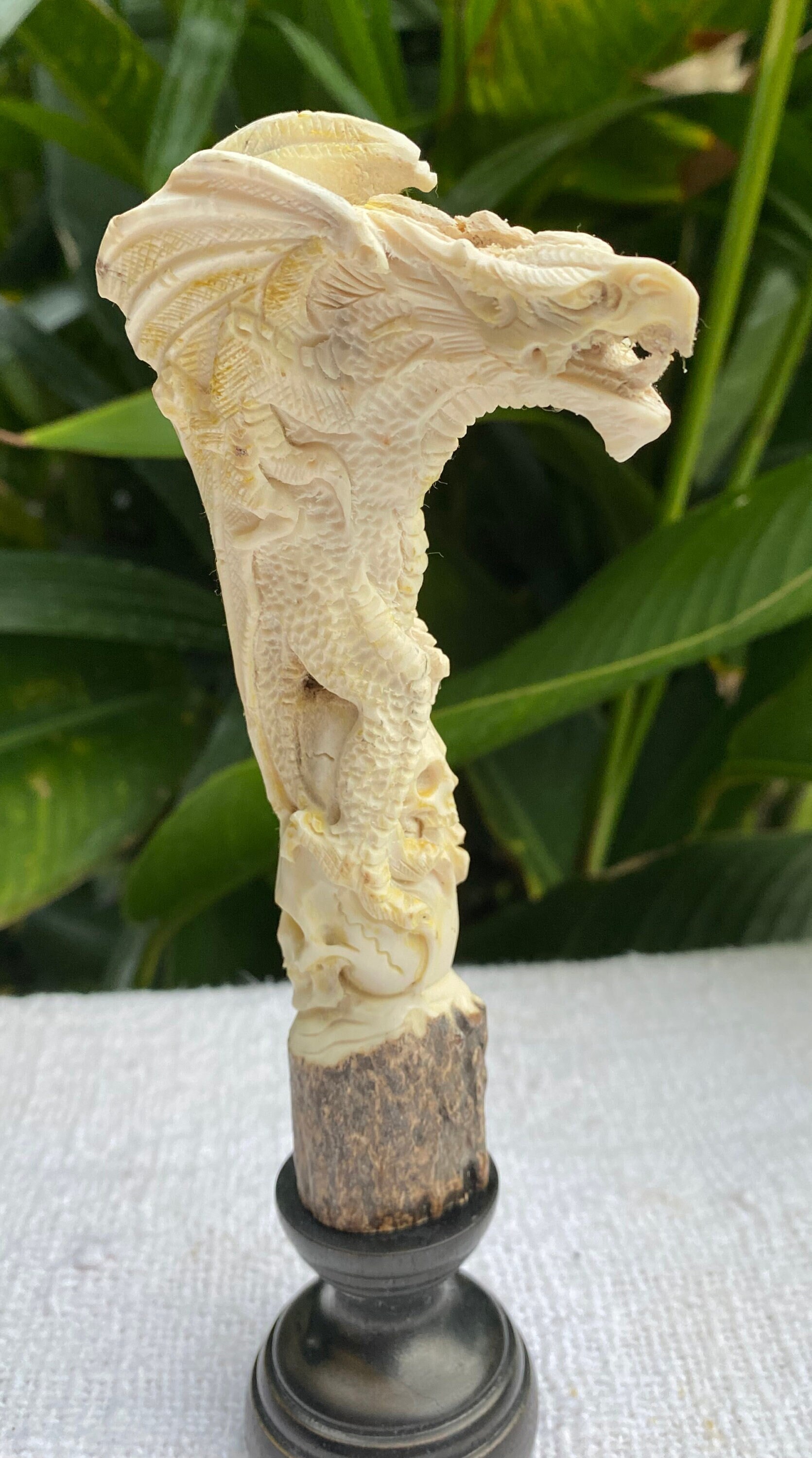 Carved Antler Dragon Handle - Etsy