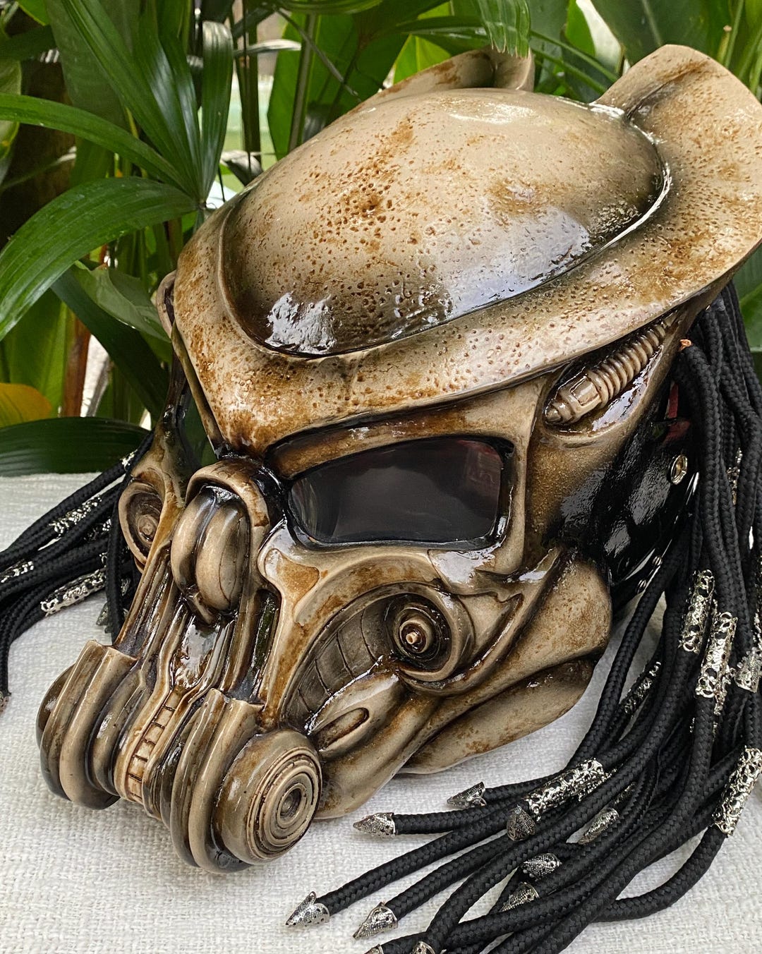 Predator Robot Motorcycle Full Face Laser Light Customized Helmet With ...