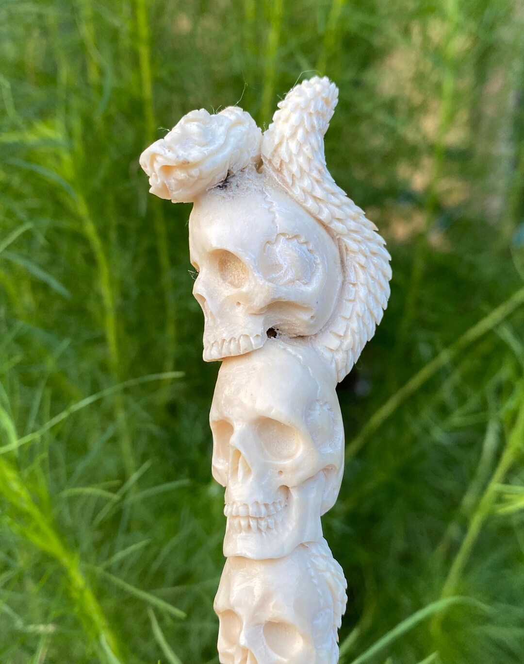 Skull With Snake Carving, Antler Carving, Snake Carving, Antler Moose ...