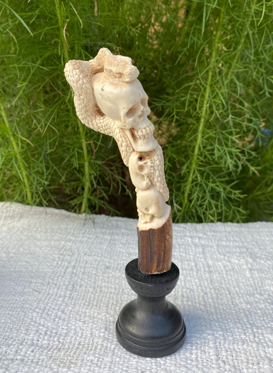 Skull Mountain With Snake Carving, Antler Carving, Snake Carving ...