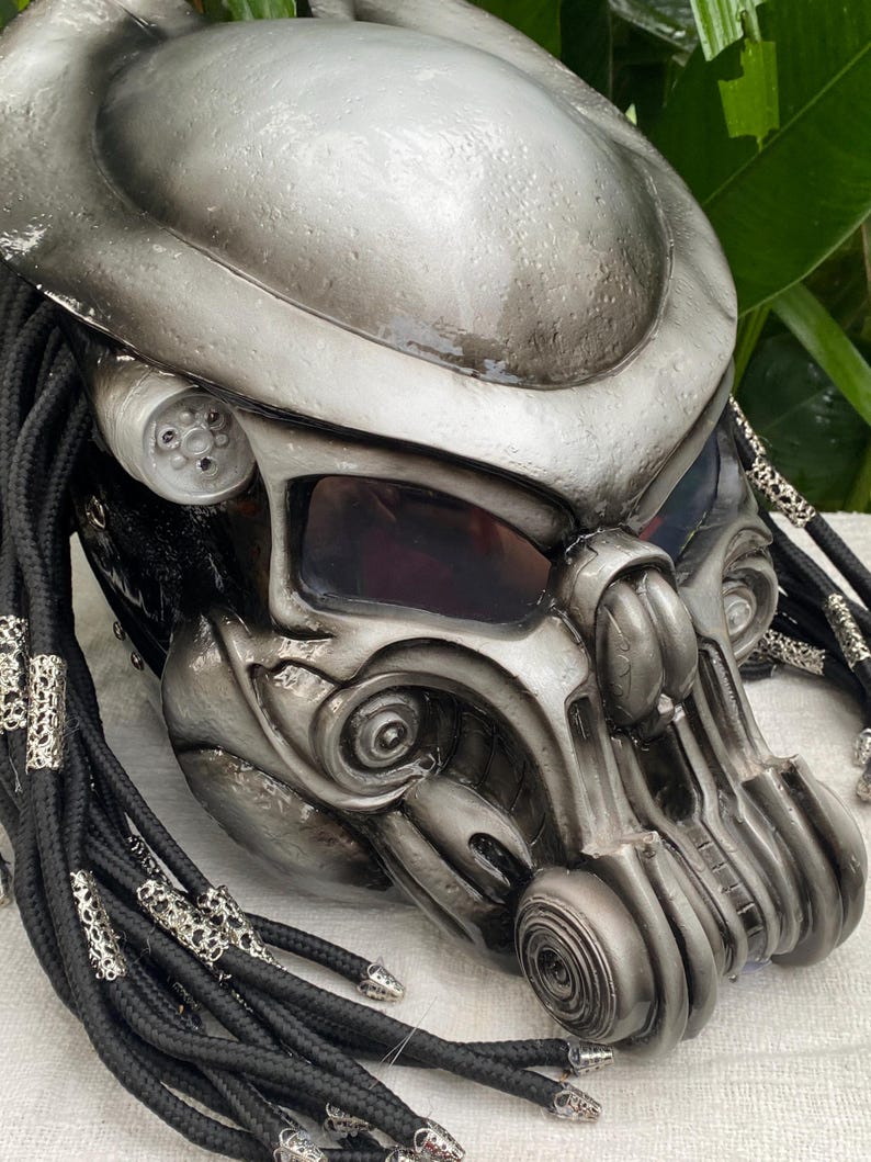 Alien Predator Robot Style Motorcycle Full Face Laser Light Customized ...