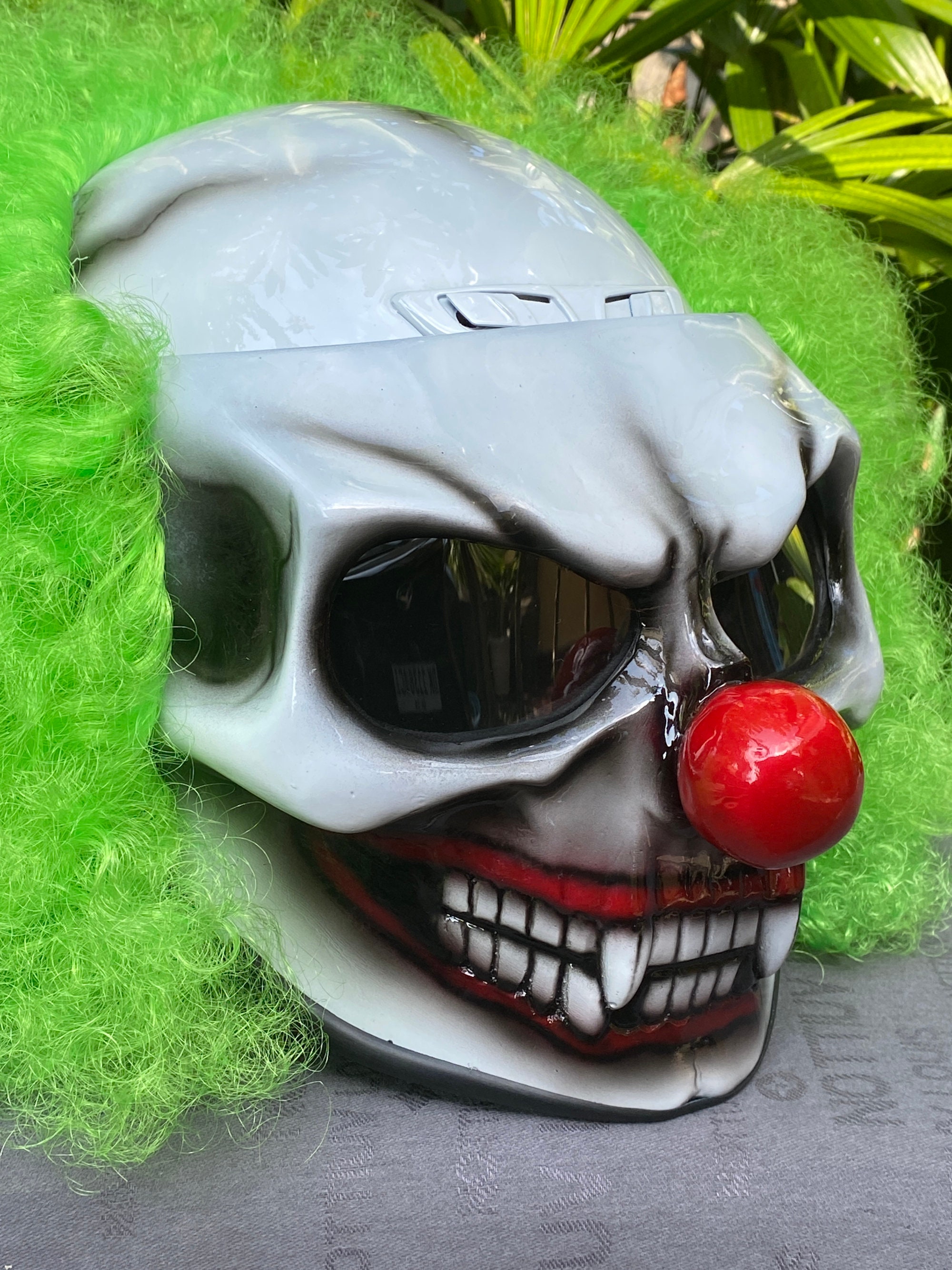 Custom Clown Helmet Skull Motorcycle Helmet 3D Custom Helmet Monster ...
