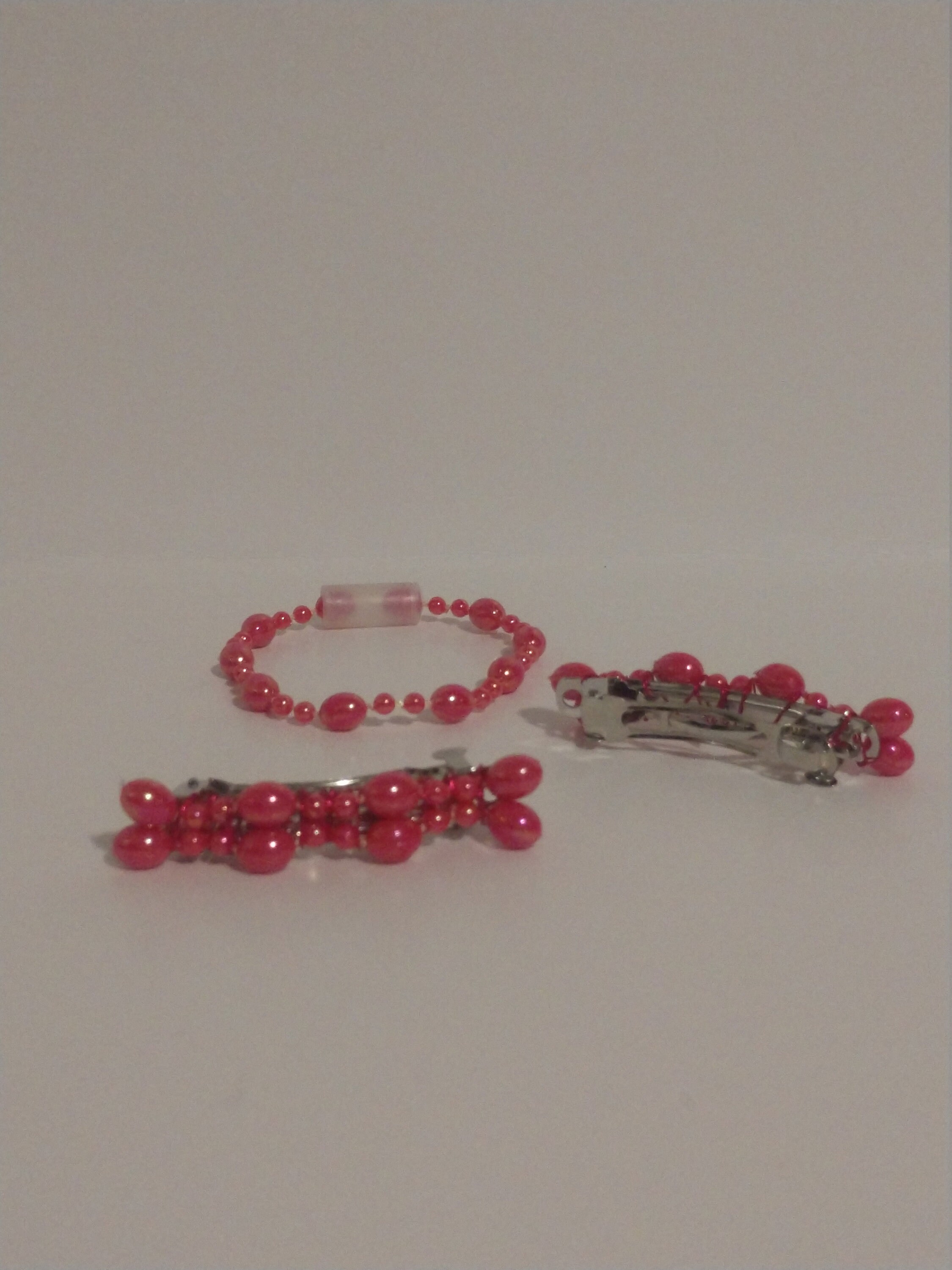 Pink kids barrettes | Etsy