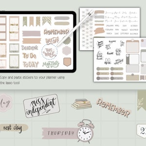 WORK WEEK Goodnotes Stickers | Digital Planner Stickers, Goodnotes ...