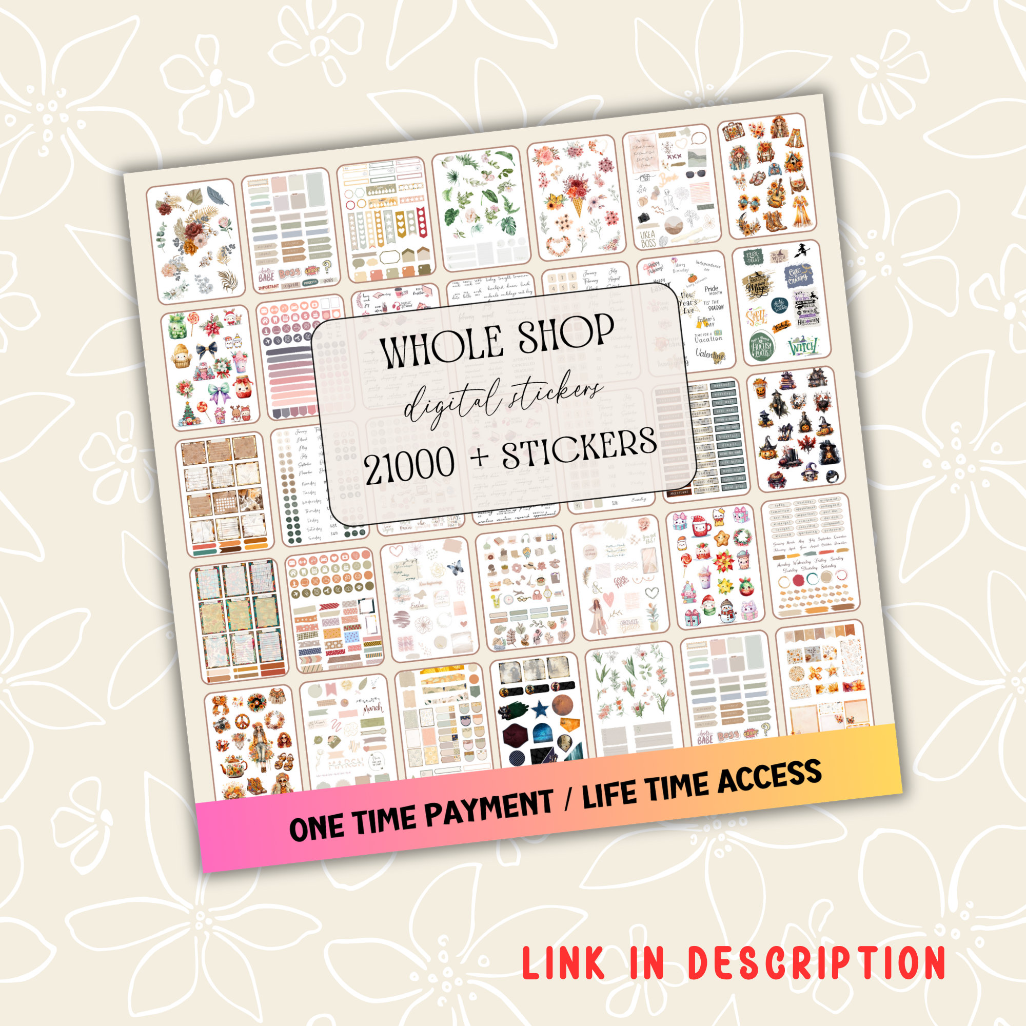 Coquette Goodnotes Stickers Cute Digital Sticker Pack Everyday Stickers ...