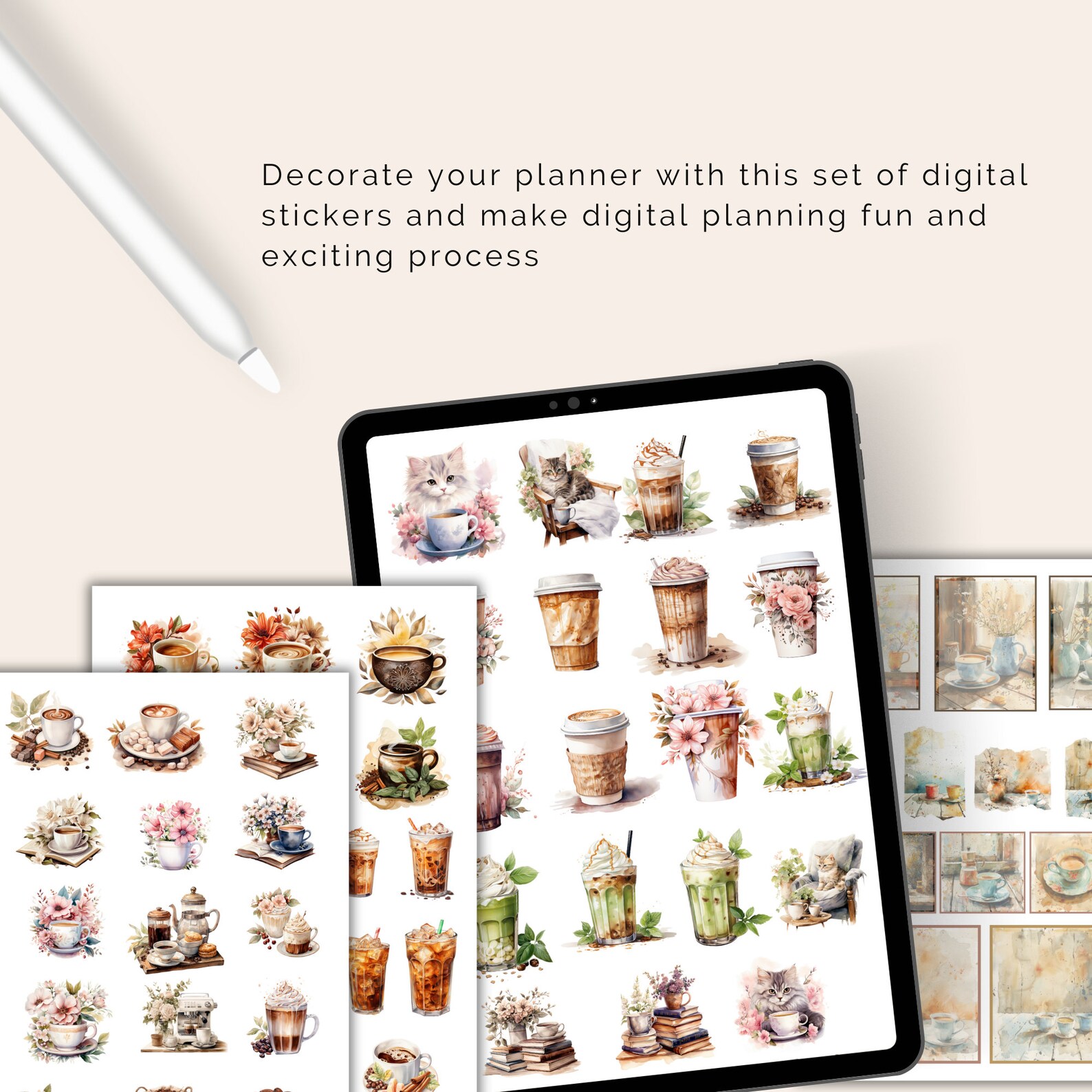 Coffee Lover Goodnotes Stickers |cute Digital Sticker Pack | Stickers ...